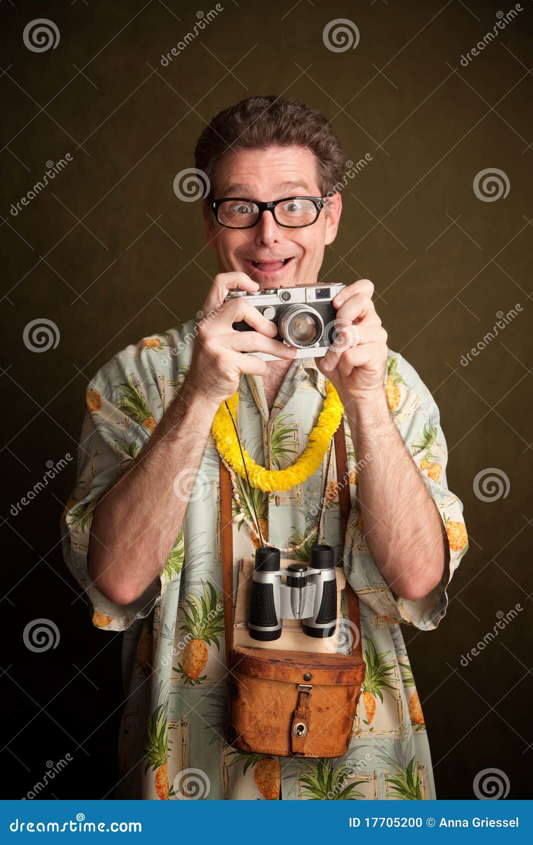 Silly Tourist stock photo. Image of eyeglasses, case - 17705200