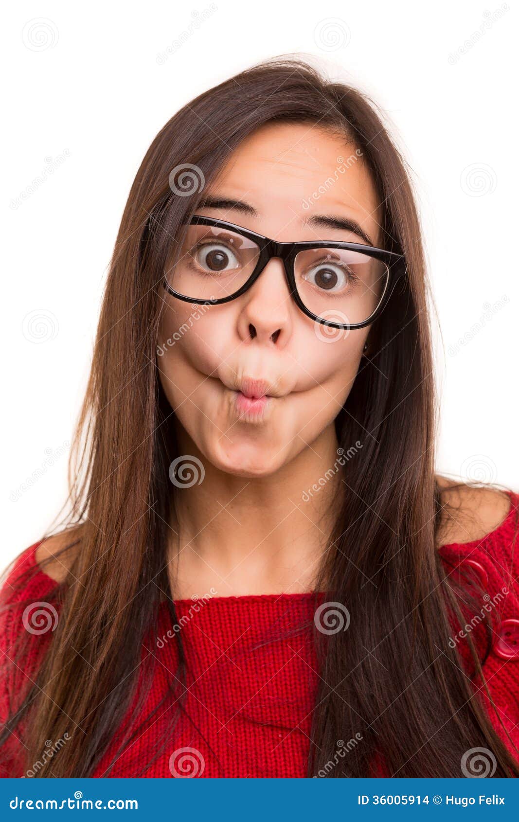 Silly woman stock photo. Image of cheerful, beauty, fresh - 36005914