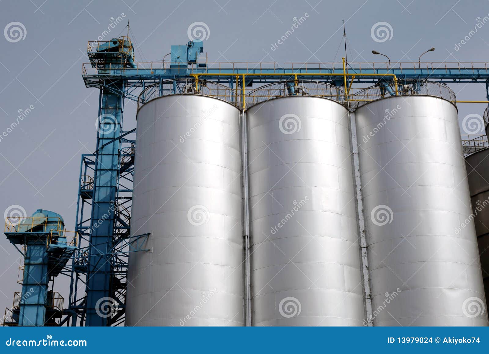 Silo stock photo. Image of generation, factory, cylinder - 13979024
