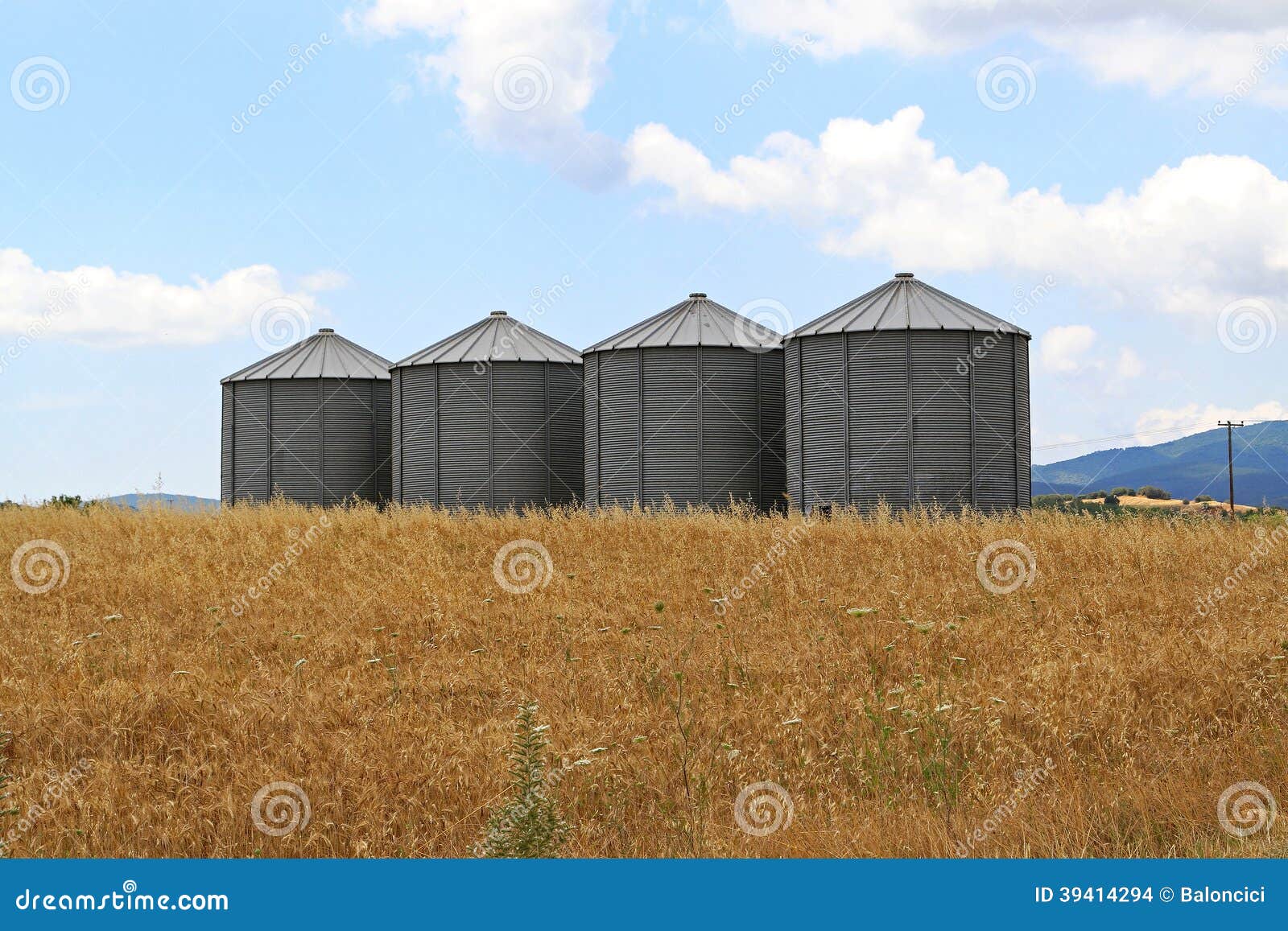 Silo foto de archivo. Imagen de trigo, bulto, grecia - 39414294