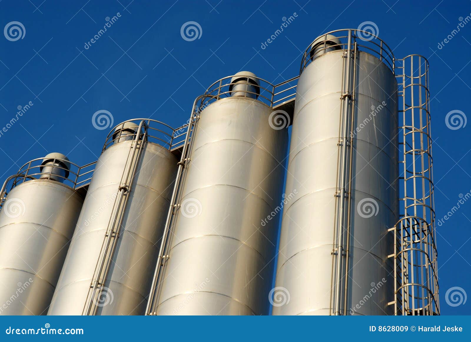 Silo stock image. Image of stole, factory, high, metal - 8628009