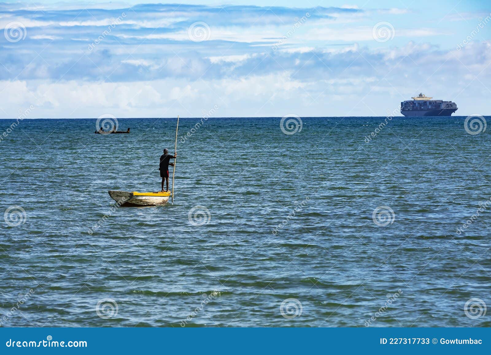 Silo and Cargo Ship at the Harbor of Port Louis, Mauritius. Editorial ...