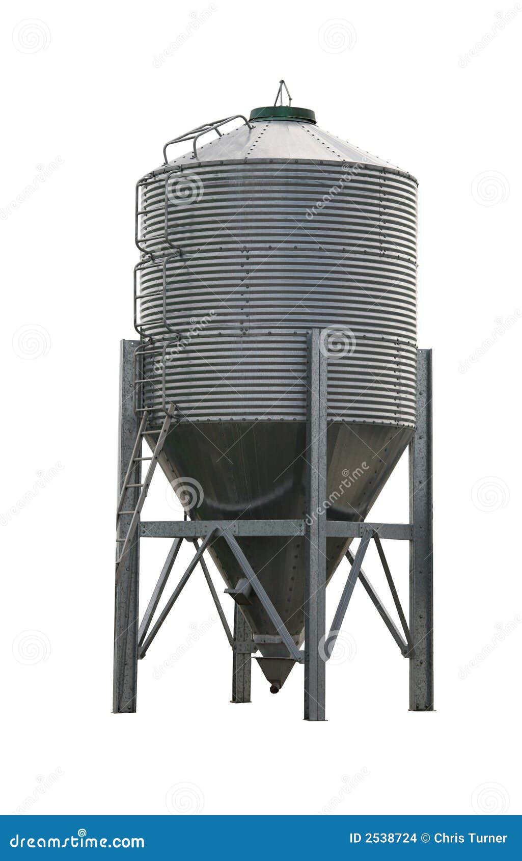 Silo de texture photo stock. Image du tuyaux, agriculture - 2538724