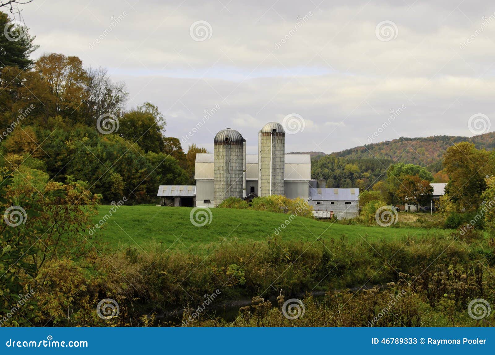 Silo with feed stock image. Image of beautiful, farmhouse - 46789333