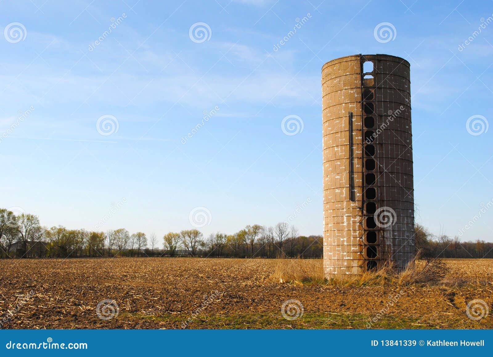 Silo in a field stock image. Image of metal, rusty, silo - 13841339