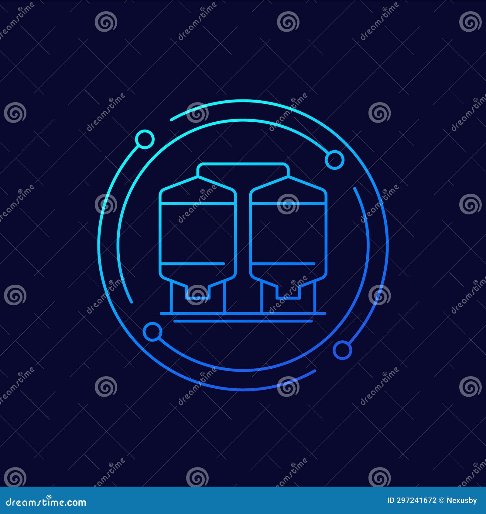 Silo Linear Icon. Modern Outline Silo Logo Concept On White Back ...