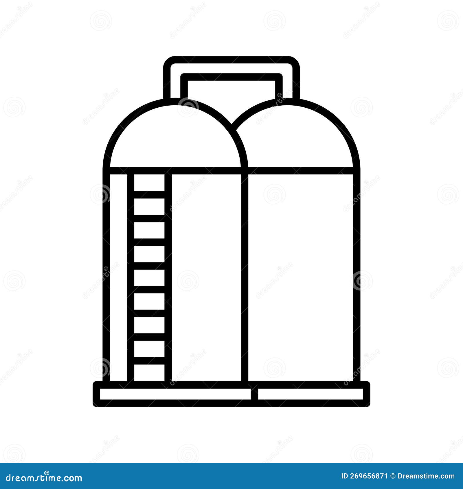 Silo Icon Vector Sign And Symbol Isolated On White Background, Silo ...