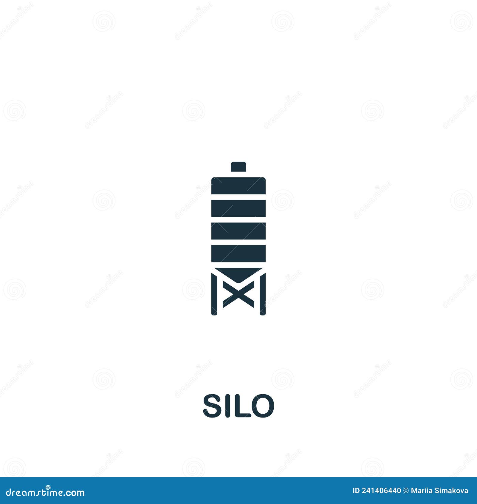 Silo Icon. Monochrome Simple Silo Icon for Templates, Web Design and ...
