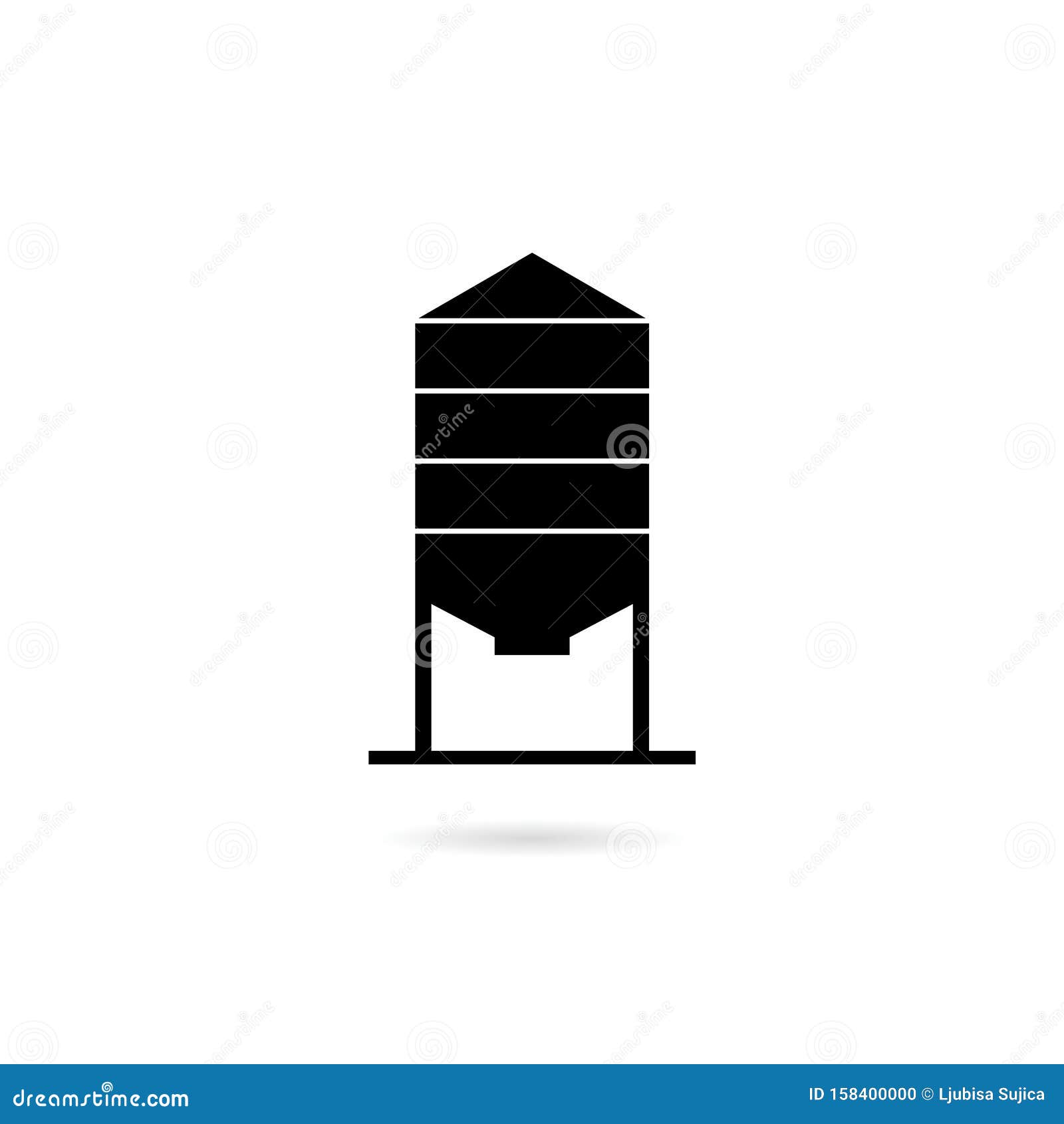 Silo Icon Vector From Agriculture And Farming Concept. Thin Line ...