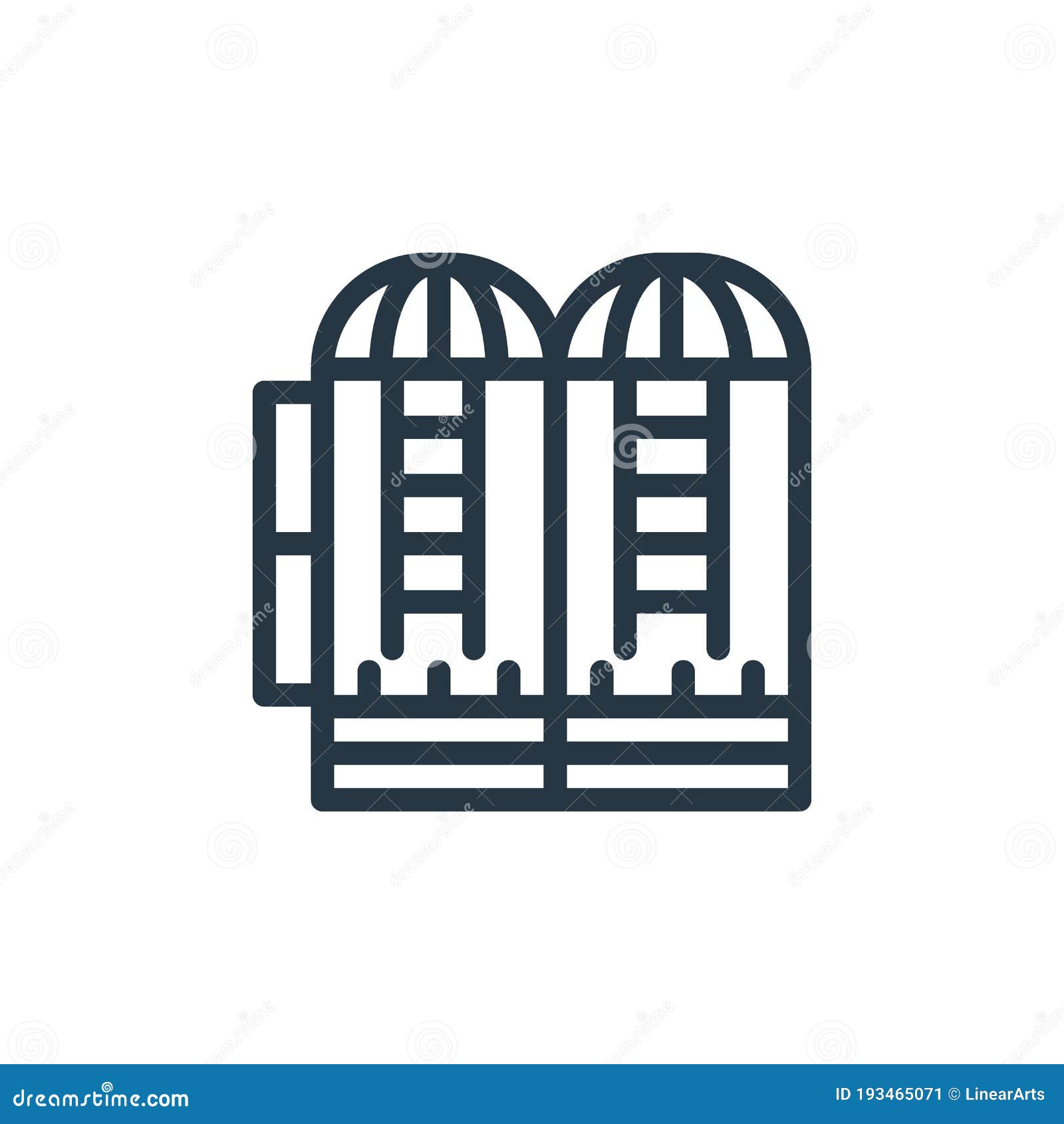 Silo Icon Vector from Agriculture and Farming Concept. Thin Line ...