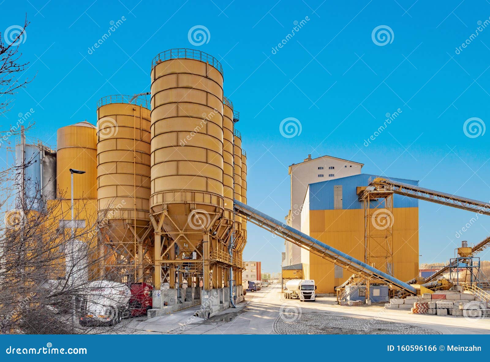 Silo for Loading Construction Material To Lorrys Editorial Photo ...