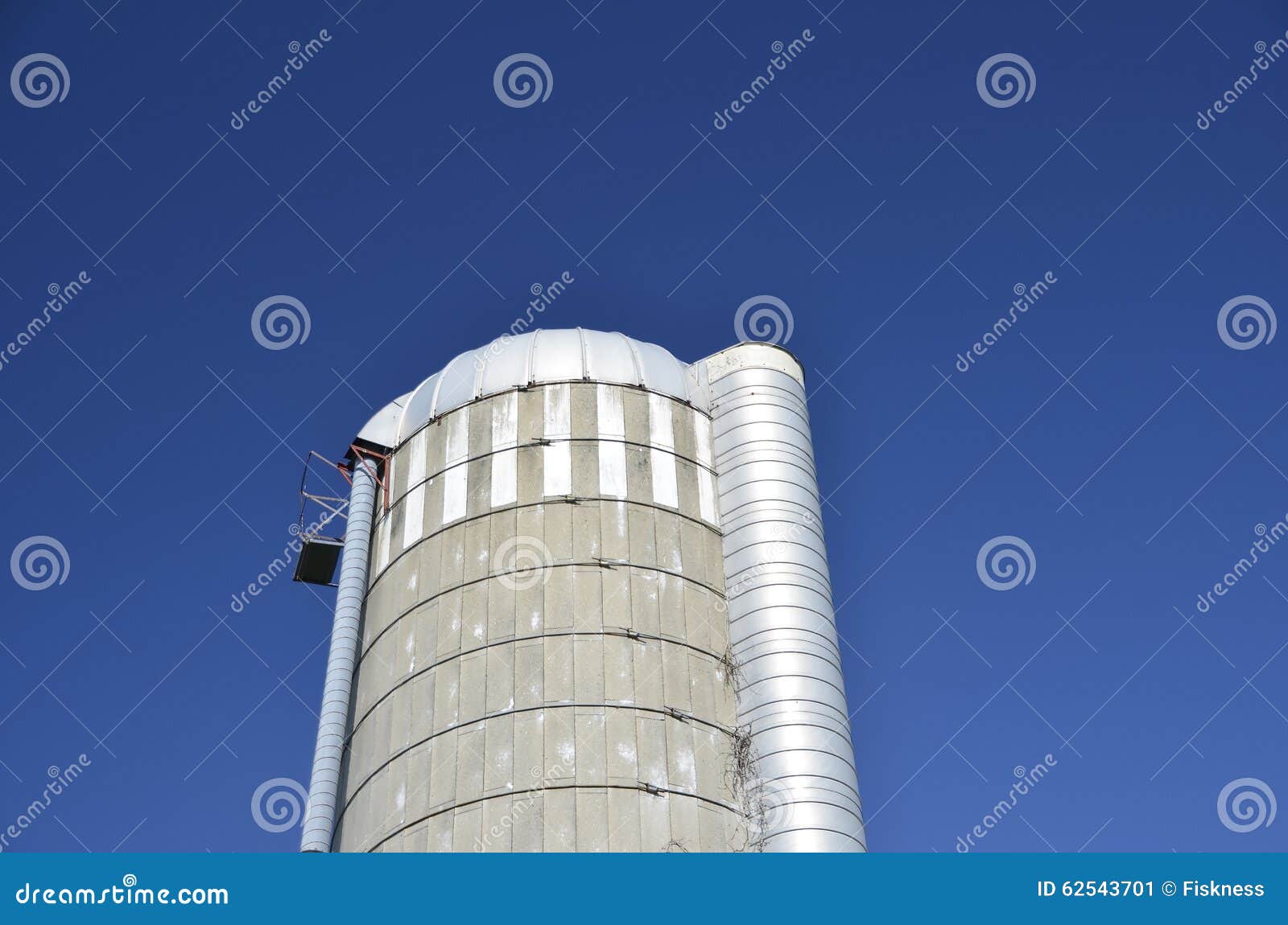 Silo roof, pipe, and chute stock image. Image of silo - 62543701
