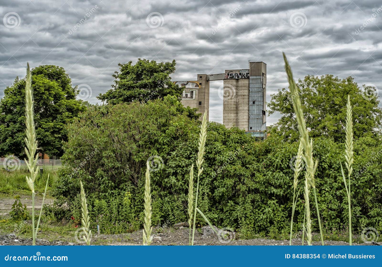 Silo scene stock photo. Image of farm, landscape, large - 84388354