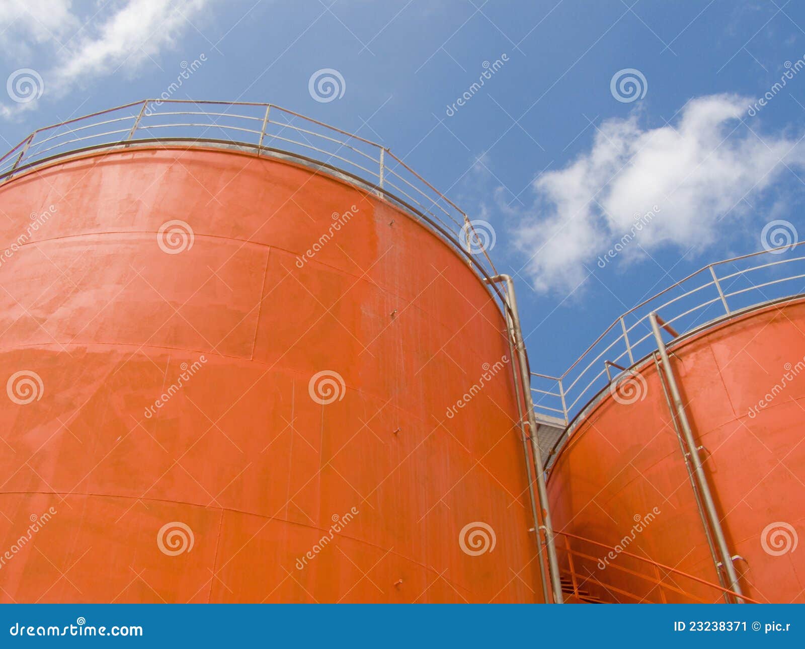 Silo Steel Tanks Royalty-Free Stock Photography | CartoonDealer.com ...
