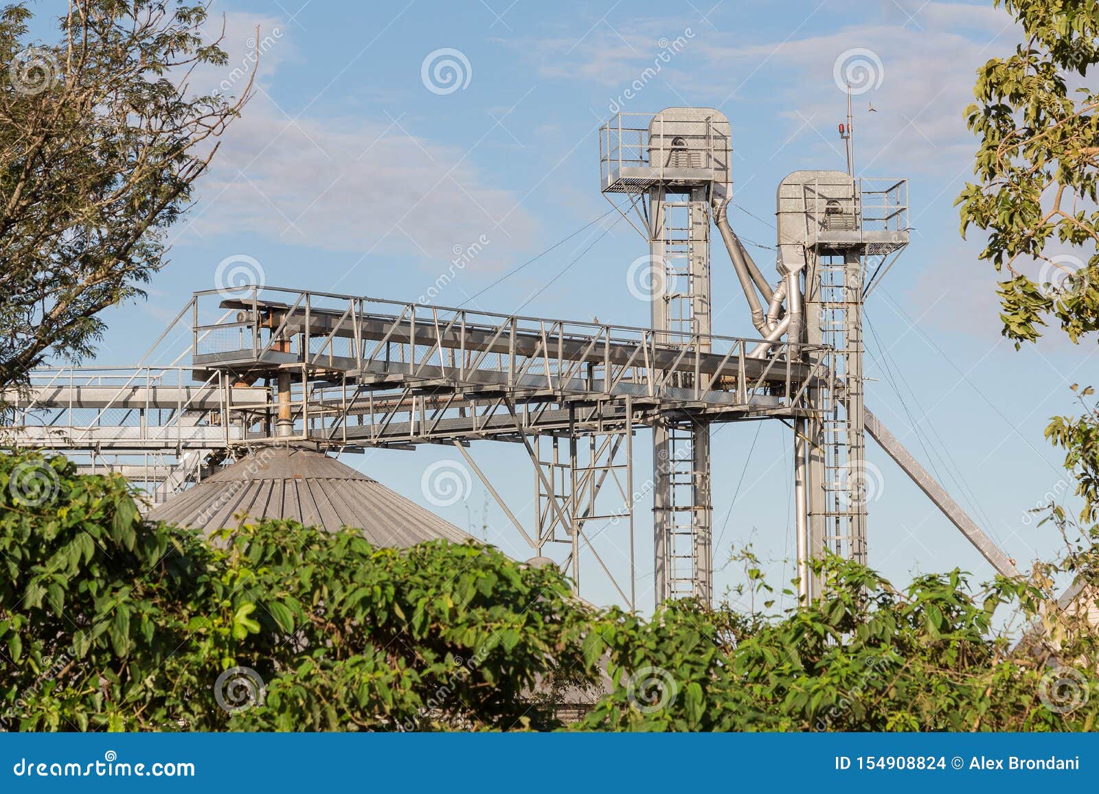 Silo Structure for Storing Grains 01 Stock Photo - Image of closeup ...