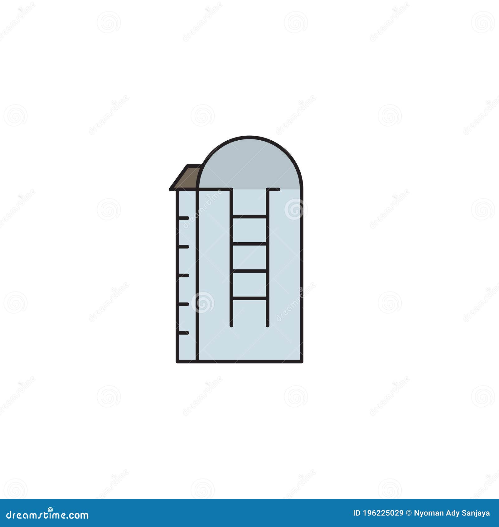 Silo Vector Icon Symbol Storage Isolated on White Background Stock ...