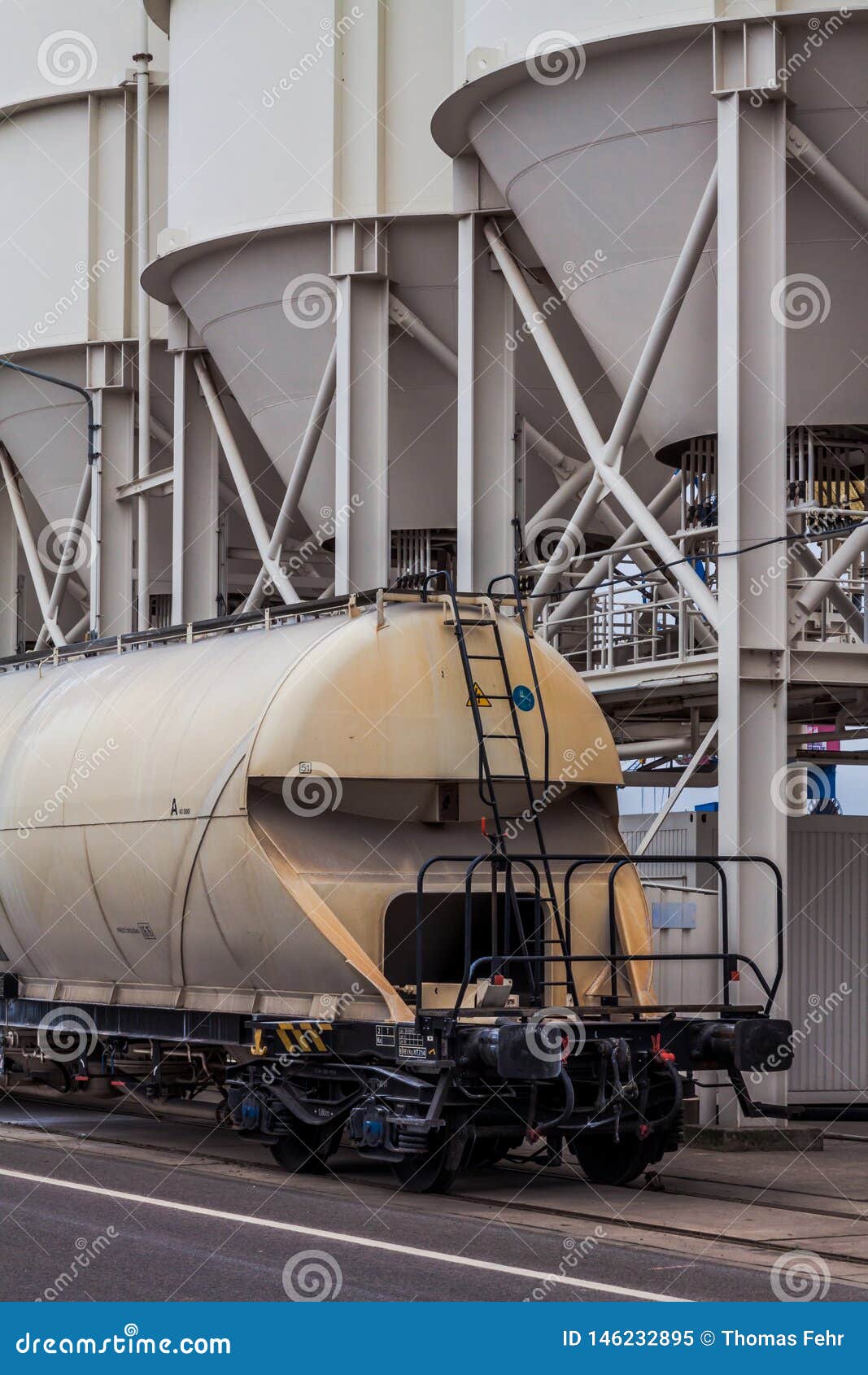 Silo with wagon stock image. Image of countryside, farmland - 146232895
