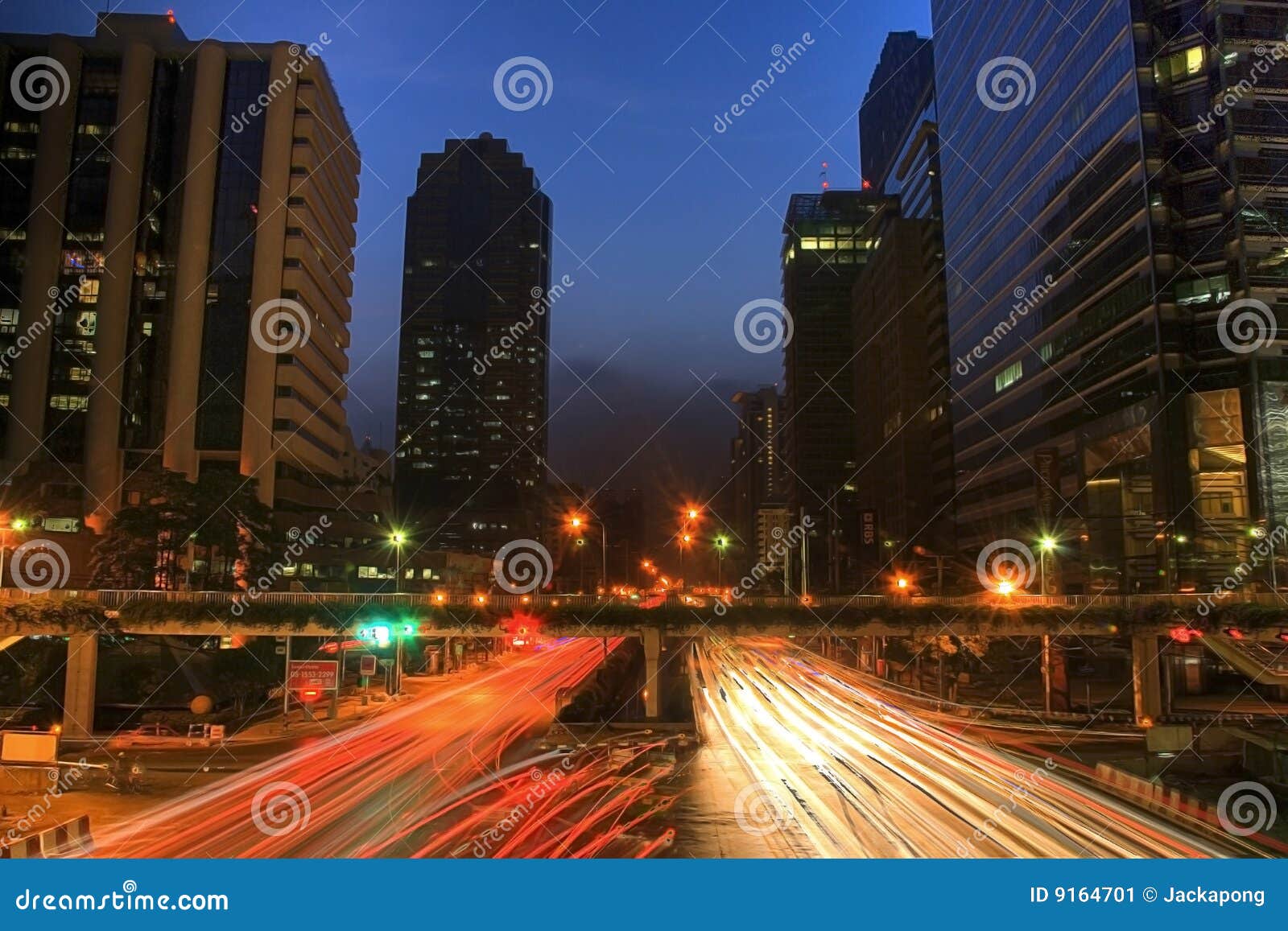 Silom 2 stock image. Image of silom, landmark, building - 9164701