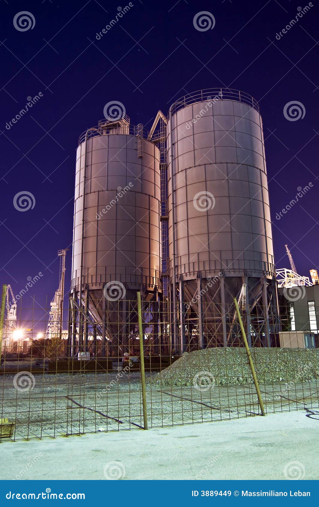 Silos stock image. Image of site, enclosure, dark, silos - 3889449