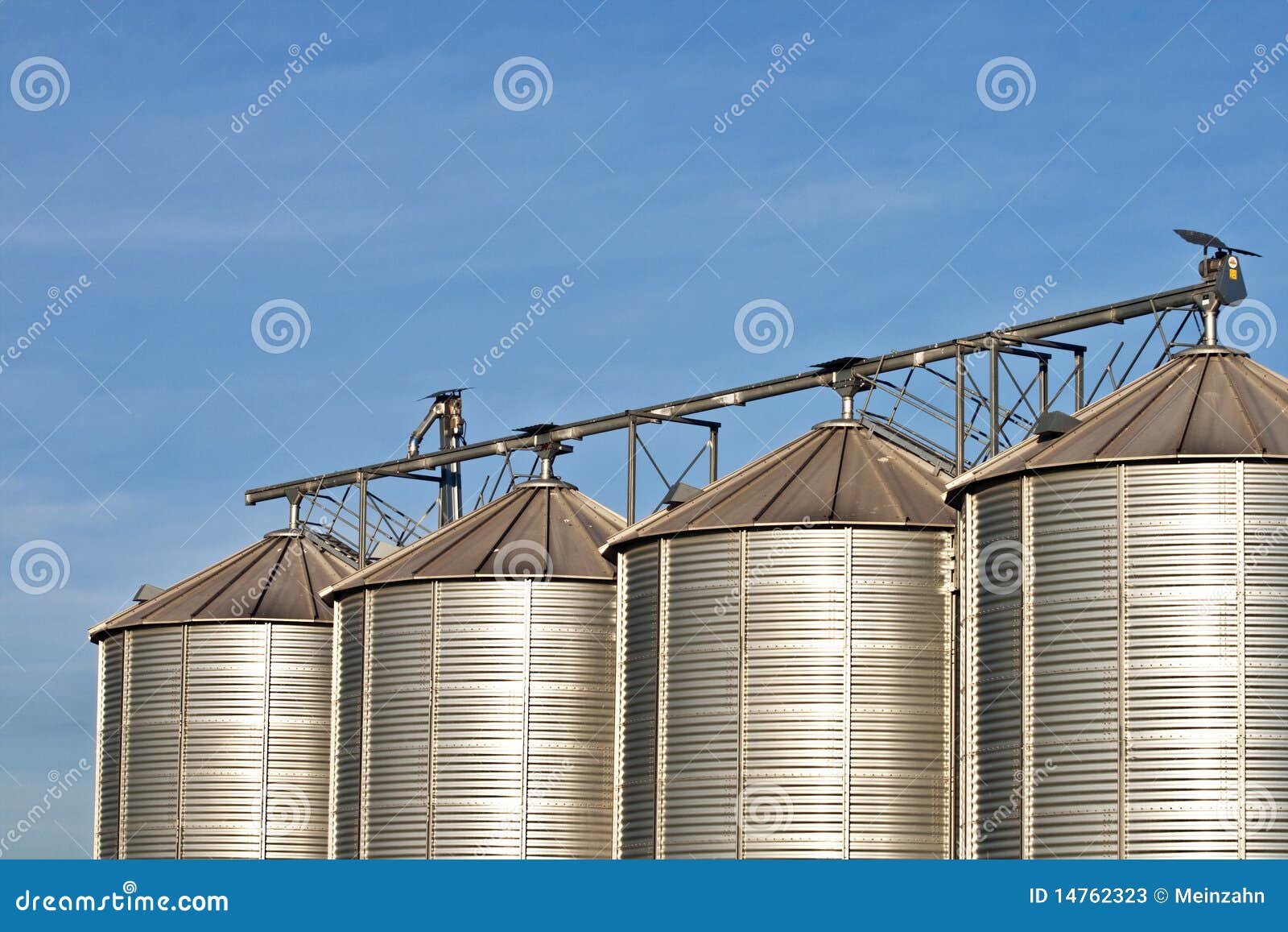 Silos in Beautiful Landscape Stock Image - Image of dramatic, landscape ...