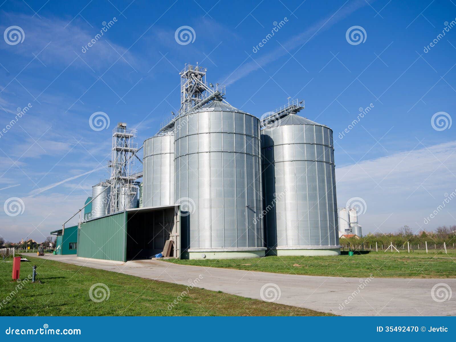 Silos stock photo. Image of country, landscape, granary - 35492470