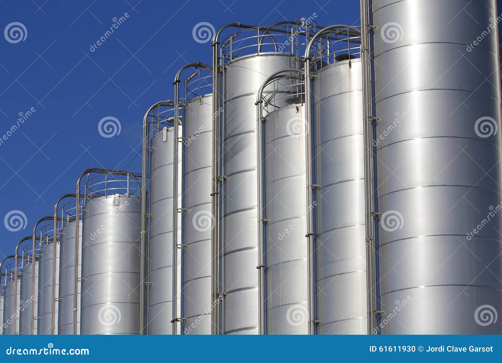 Silos stock photo. Image of inox, industry, factory, chemical - 61611930