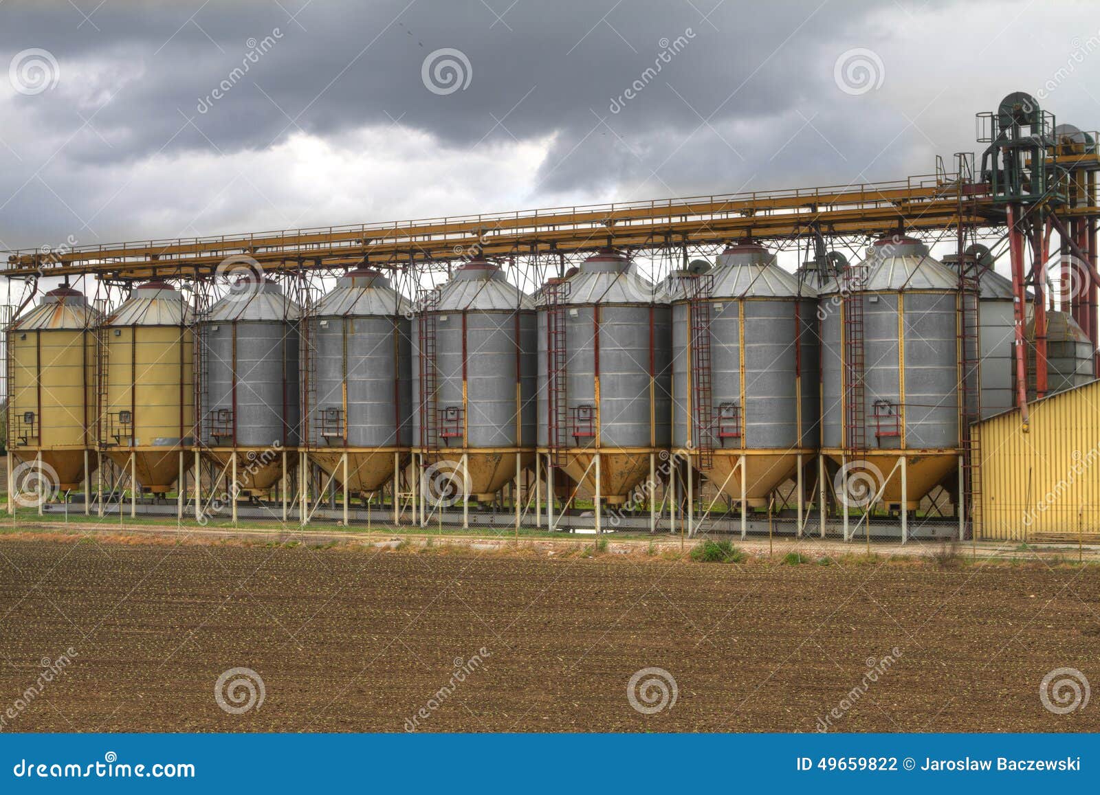 Silos stock photo. Image of malt, built, factory, corn - 49659822