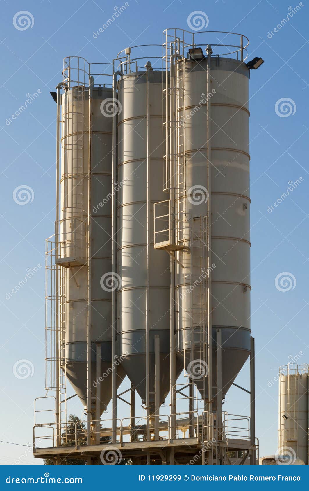 Silos of sand stock image. Image of load, mixing, aggregates - 11929299