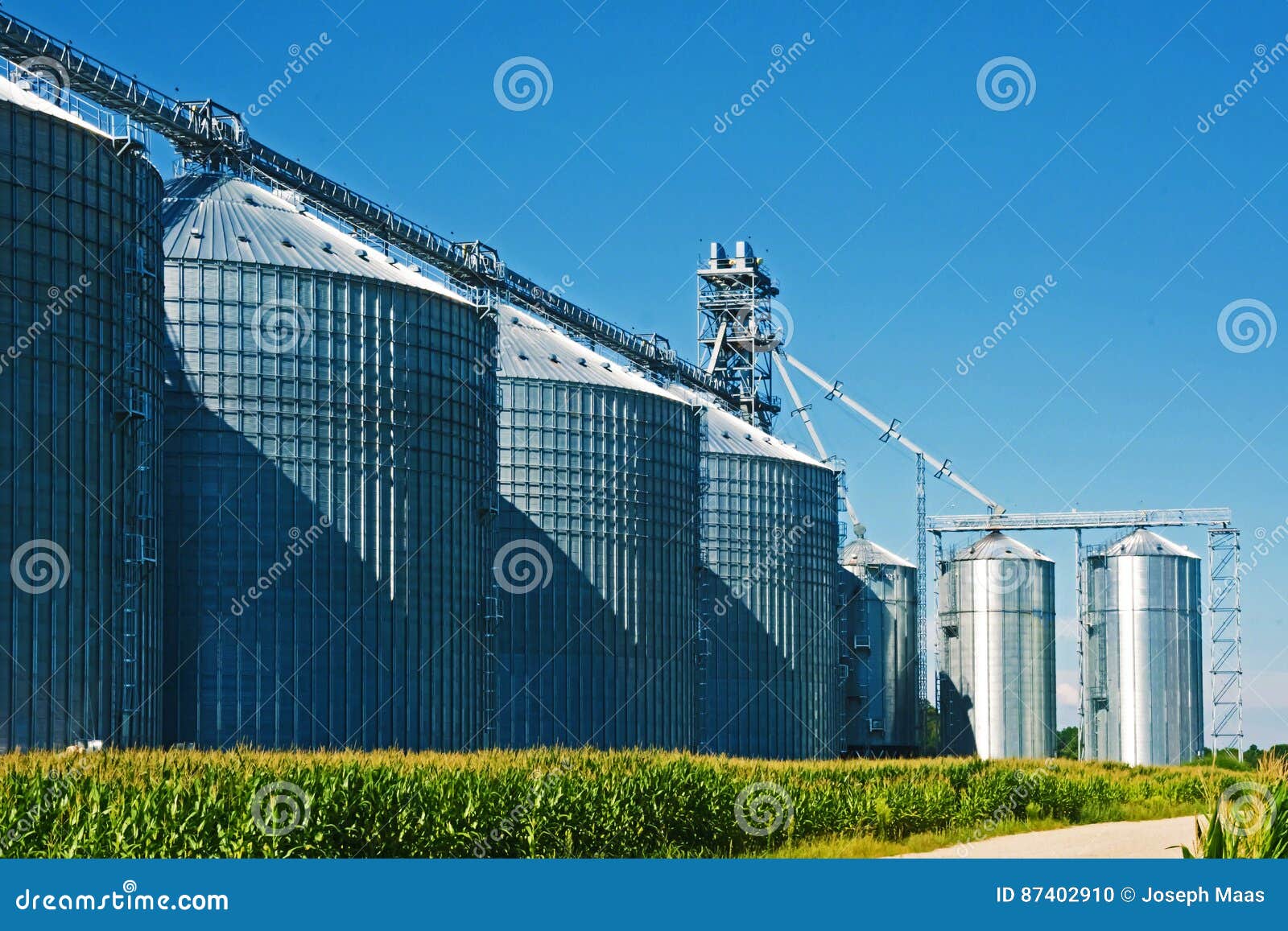 Silos Stand Majestic stock photo. Image of factory, farm - 87402910