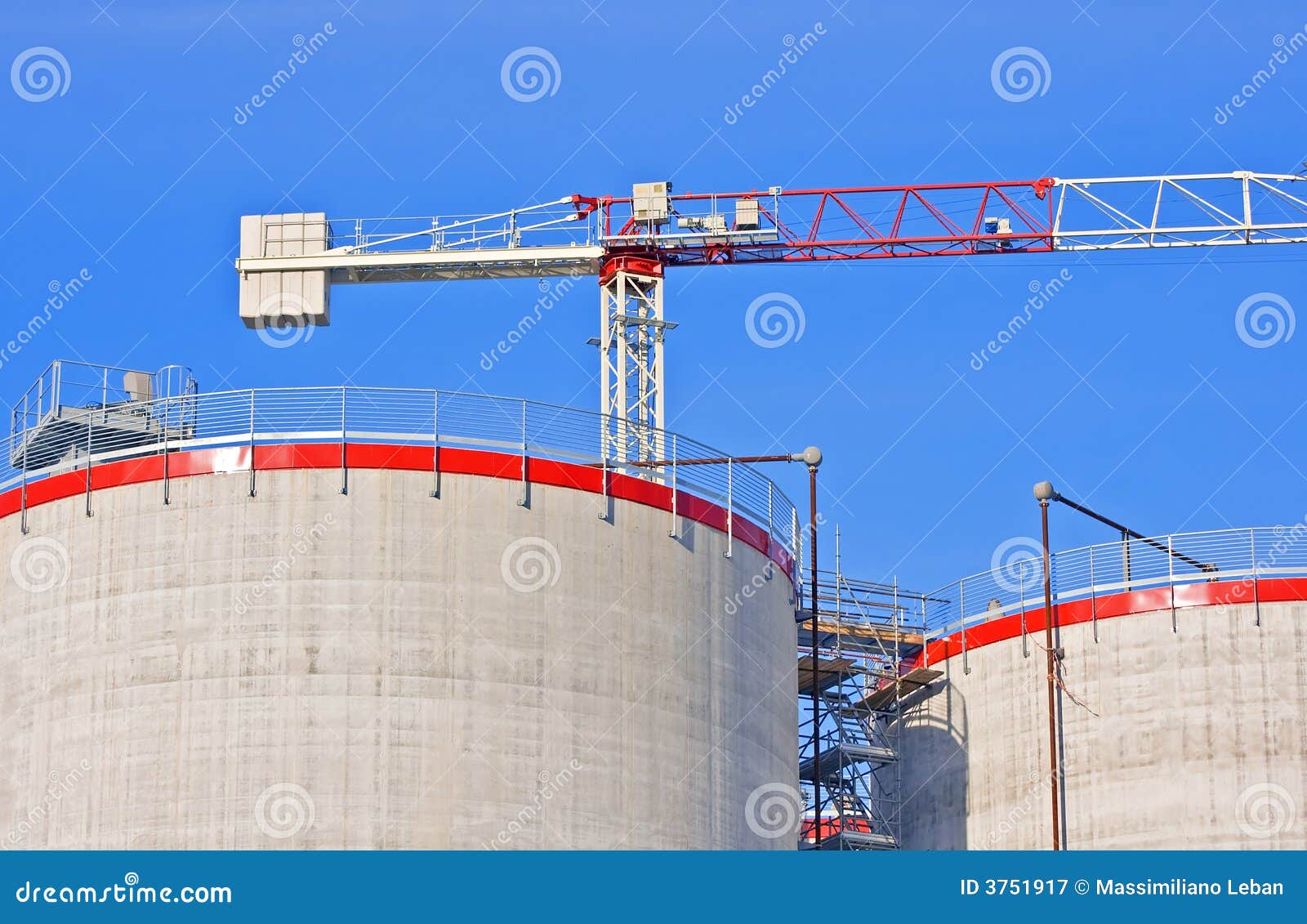 Silos under construction stock image. Image of frameworks - 3751917