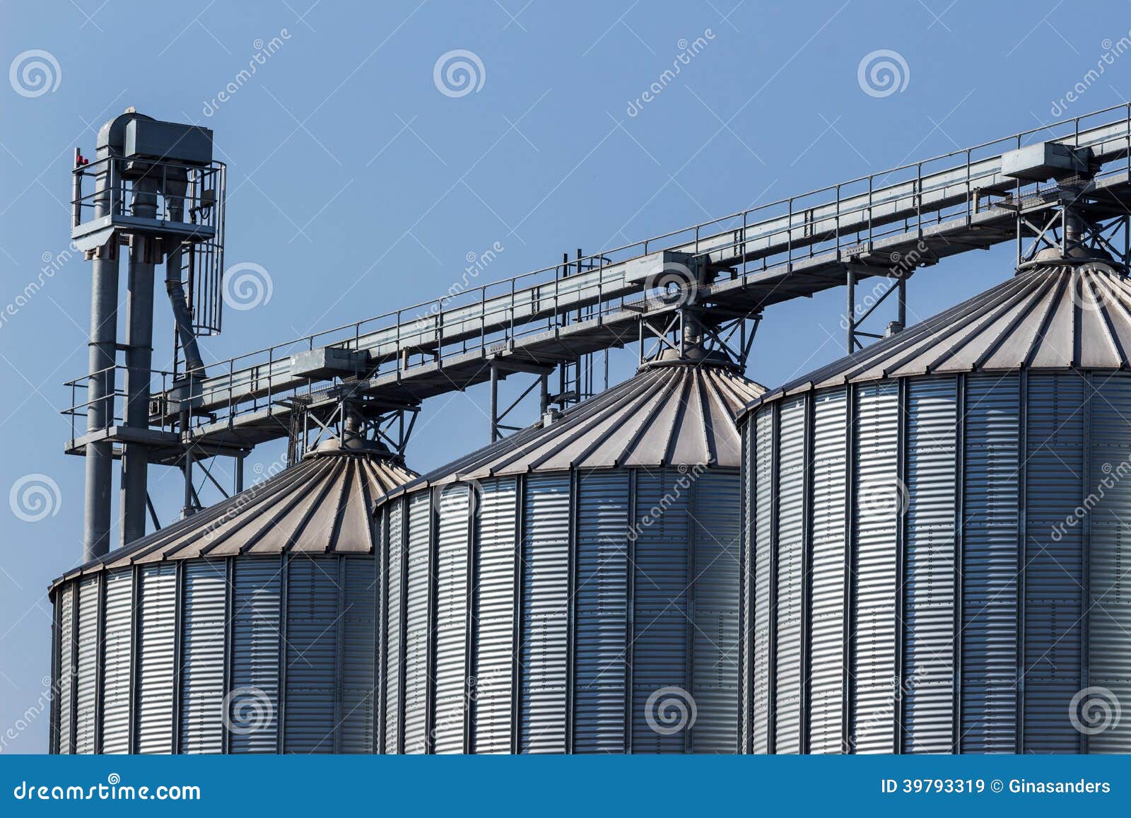 Silos in a warehouse stock image. Image of storage, farmer - 39793319