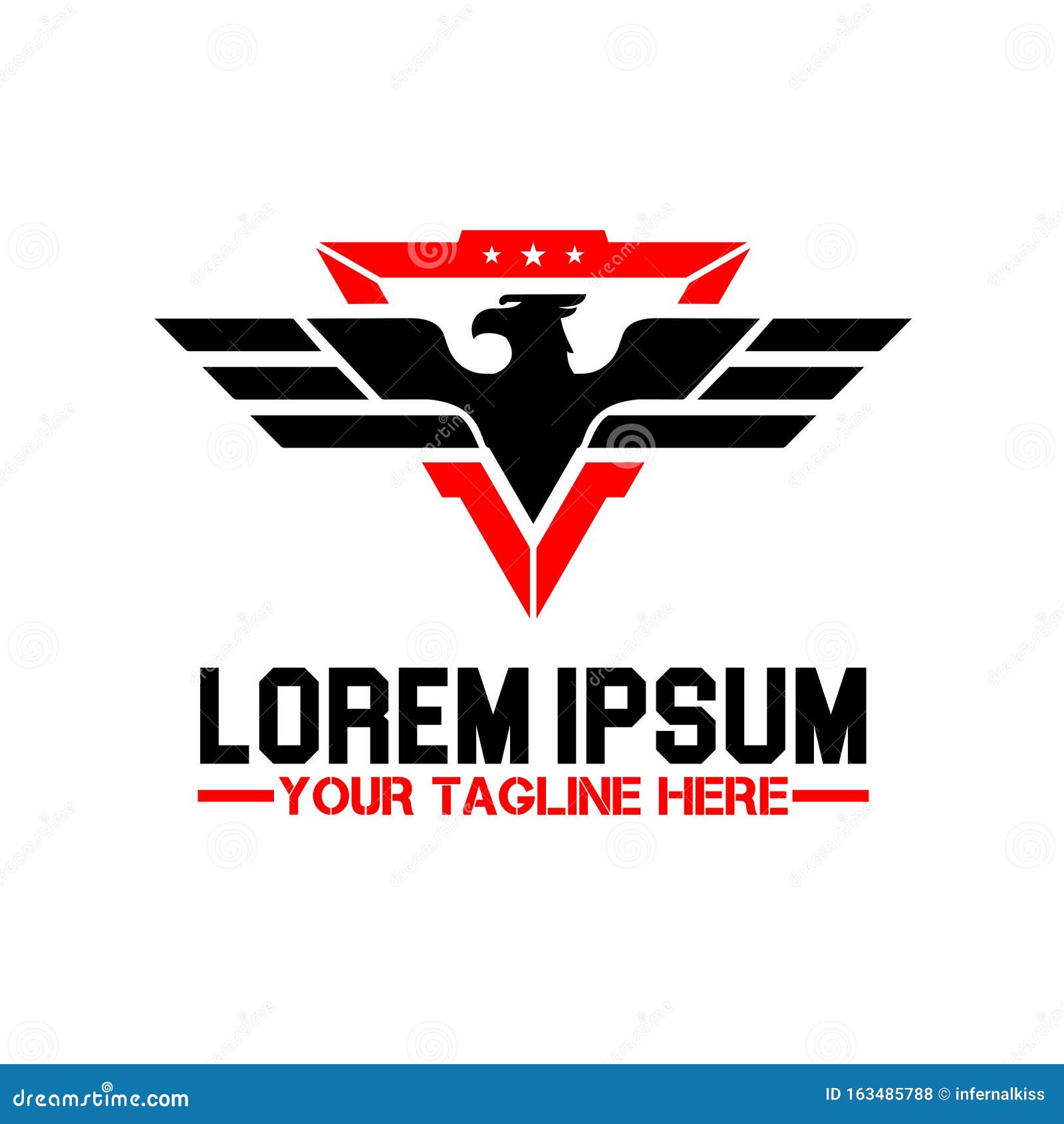 SILUET ABSTRACT EAGLE VECTOR Logo Design Template Stock Vector ...