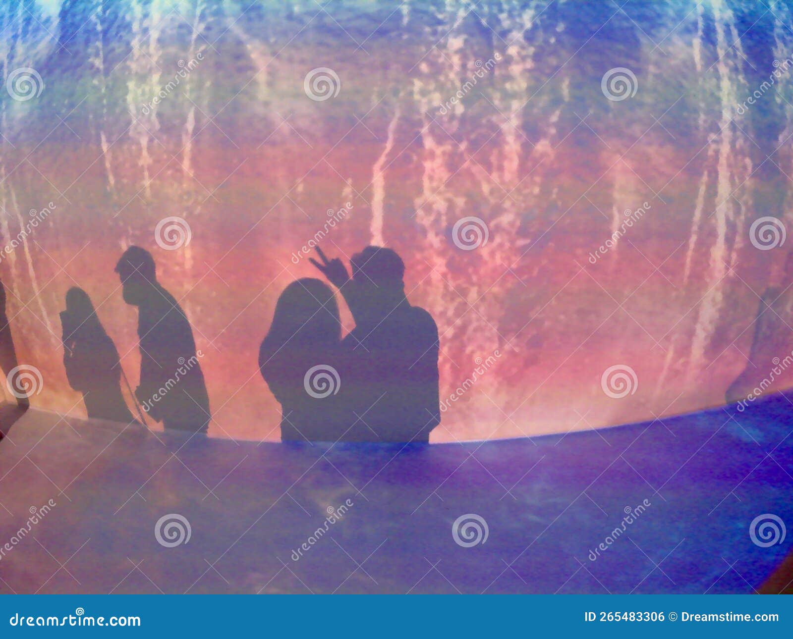 Siluet with Shadow at the Museum Happy Time Stock Photo - Image of ...