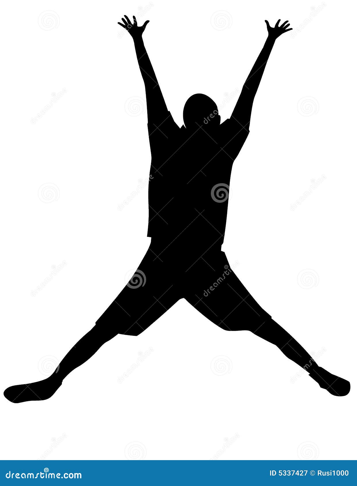 Silueta ilustración del vector. Ilustración de logro, gente - 5337427