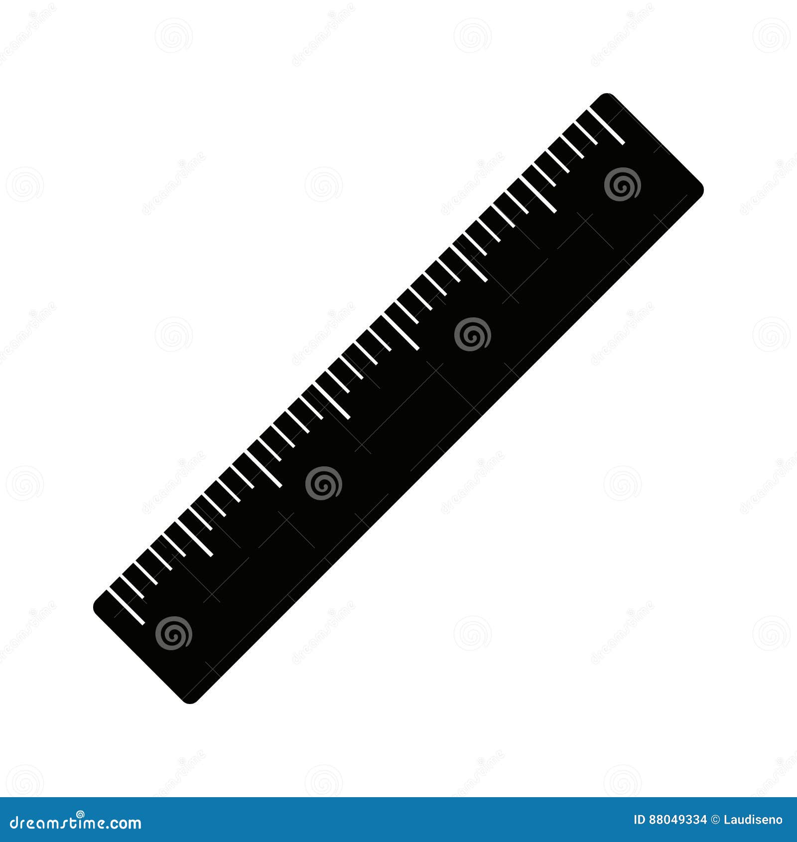 Silueta Aislada De La Regla Stock de ilustración - Ilustración de ...