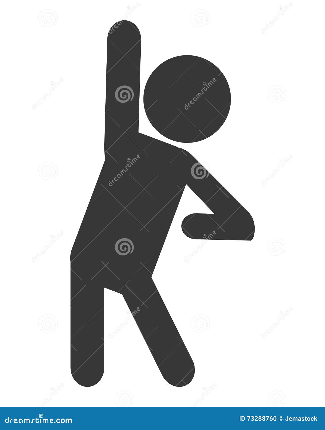 Silueta De Estirar De La Persona Foto de archivo - Imagen de ajuste ...