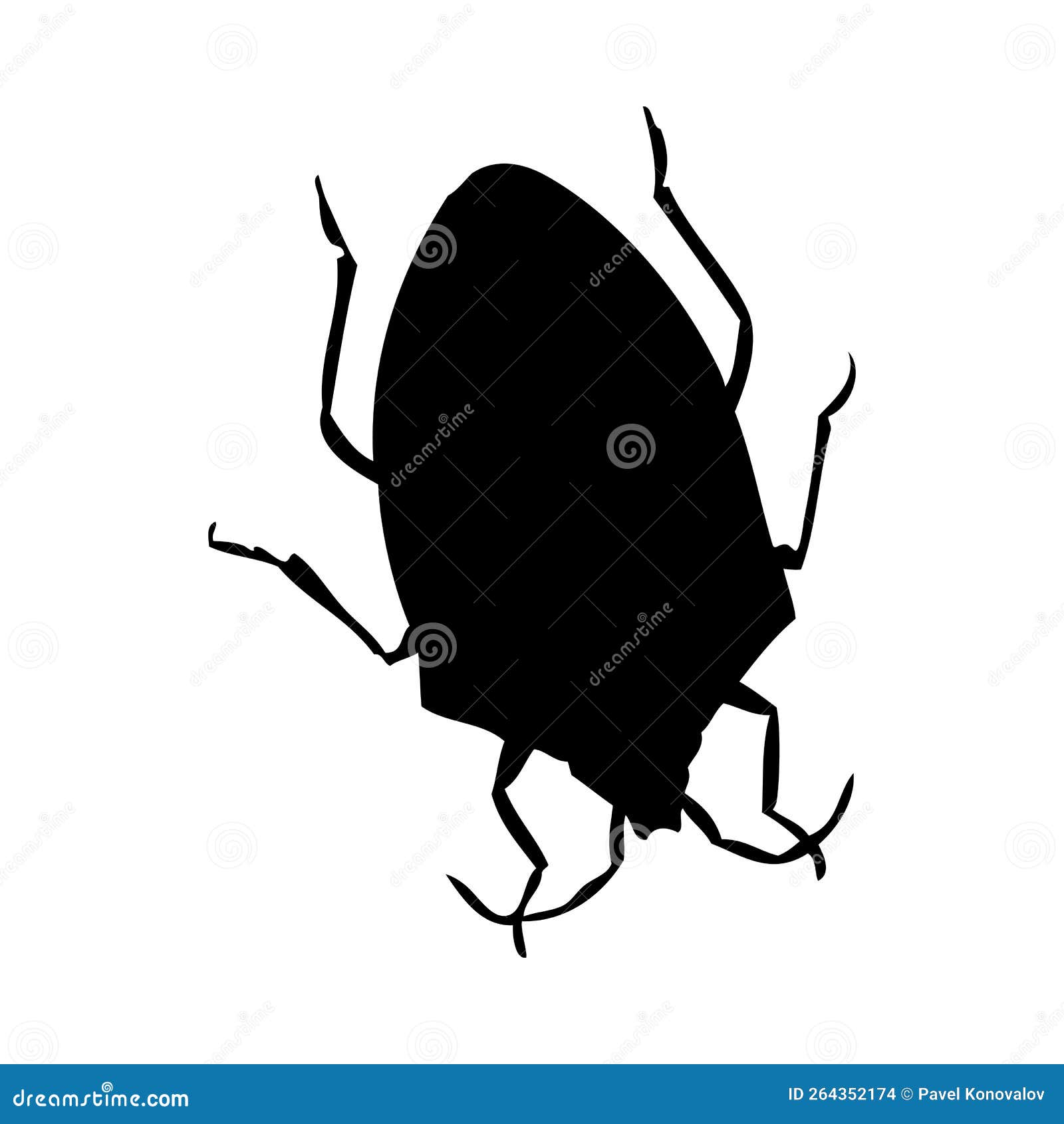 Silueta de fallos ilustración del vector. Ilustración de trazado ...