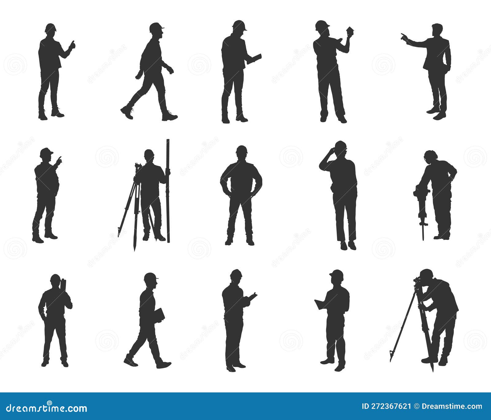 Silueta De Ingeniero Ingeniero De Siluetas Ilustración del Vector ...