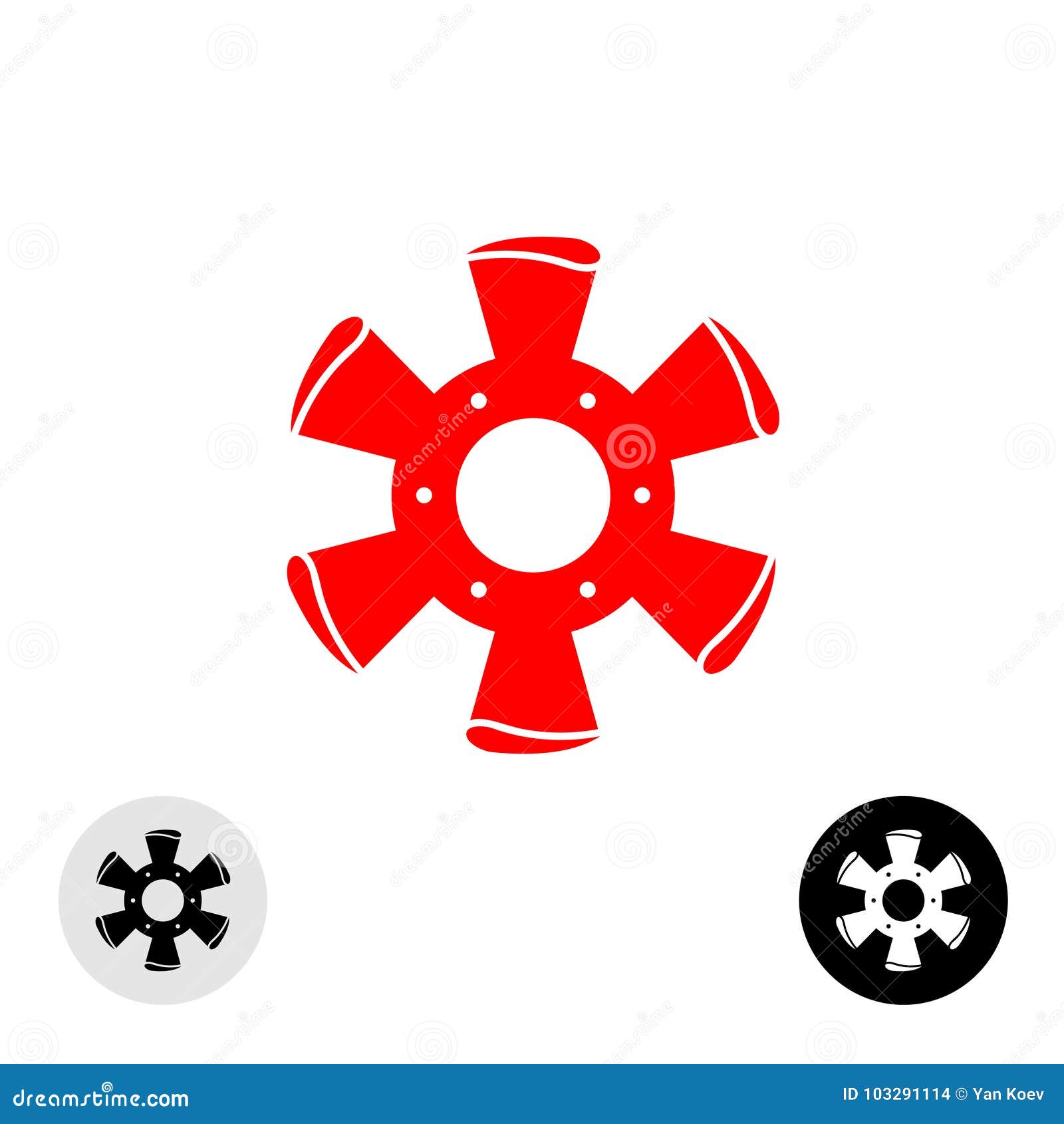 Silueta de la fan ilustración del vector. Ilustración de icono - 103291114