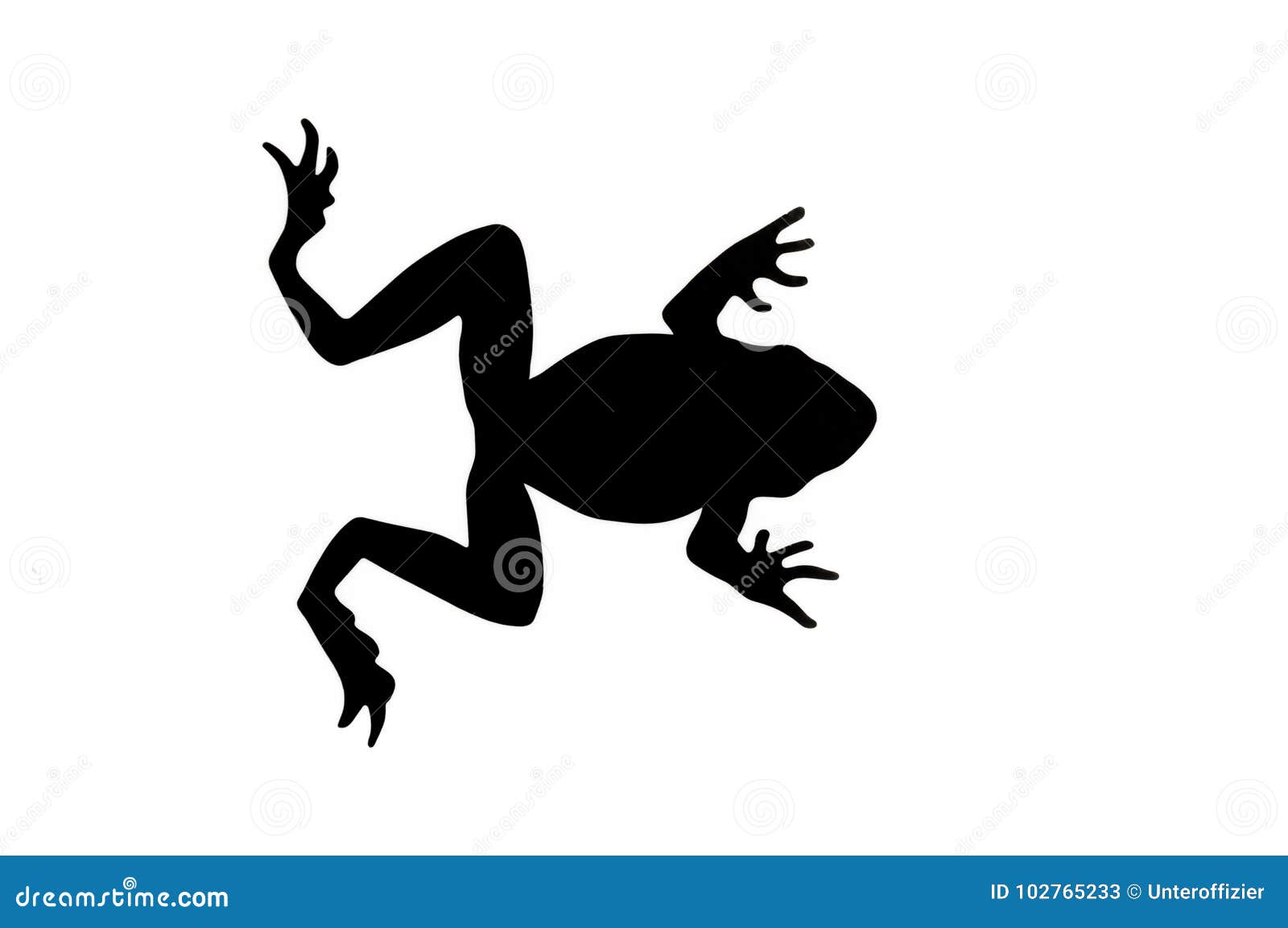 Silueta de la rana stock de ilustración. Ilustración de piernas - 102765233