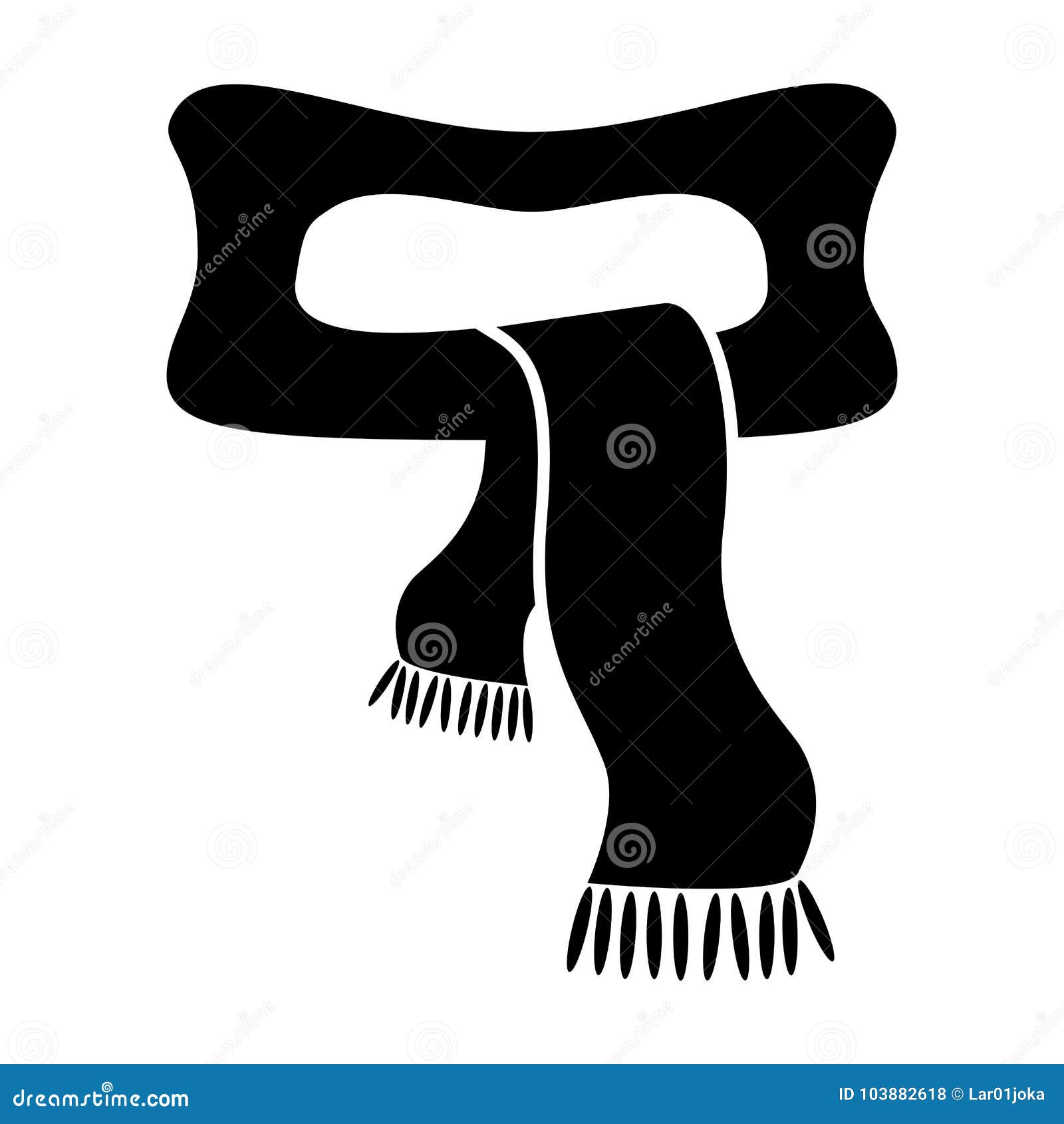 Silueta De Lana De La Bufanda Ilustración del Vector - Ilustración de ...