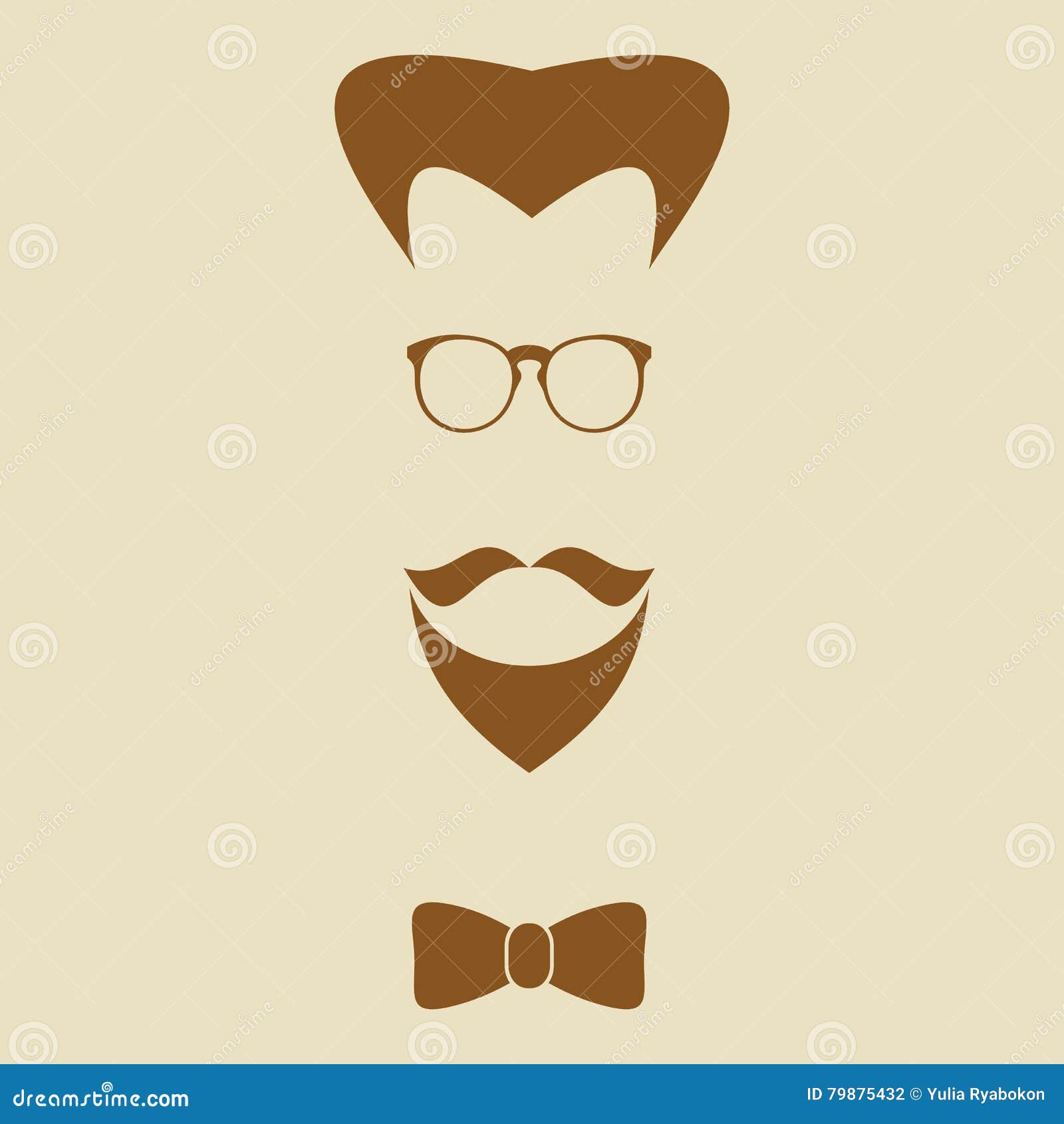 Silueta De Los Elementos Del Inconformista Ilustración del Vector ...