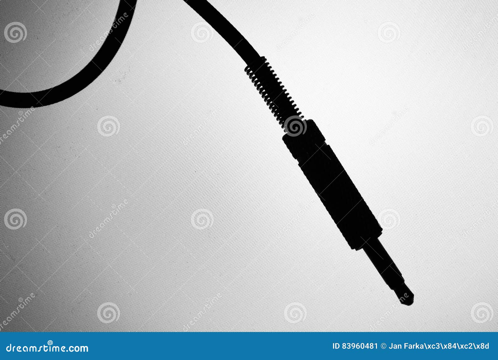 Silueta Del Conector De Jack Imagen de archivo - Imagen de audio ...