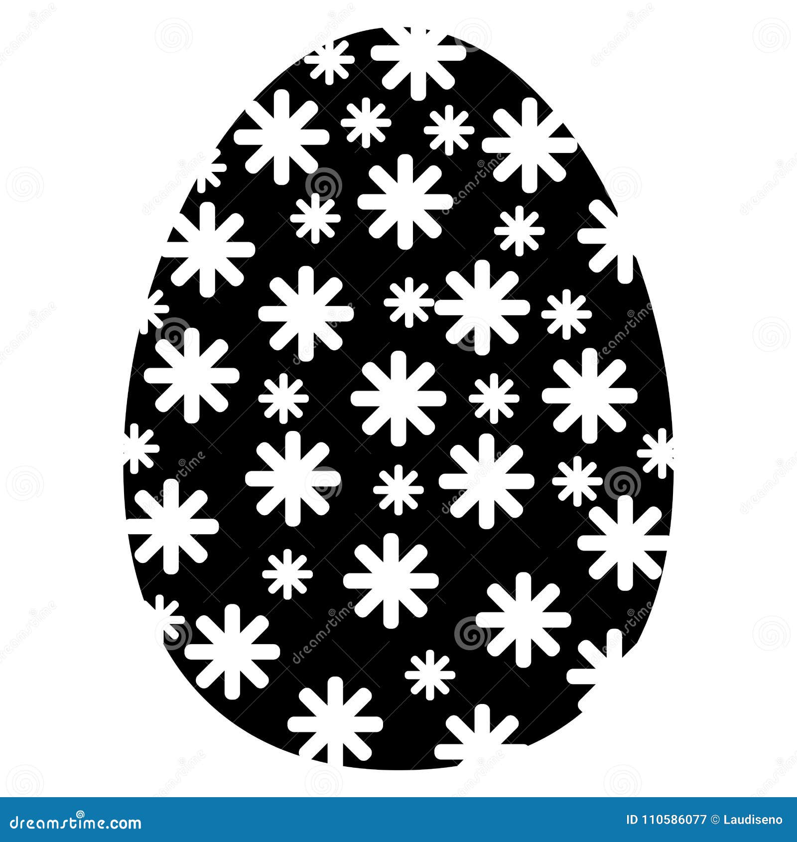 Silueta Del Huevo De Pascua Ilustración del Vector - Ilustración de ...