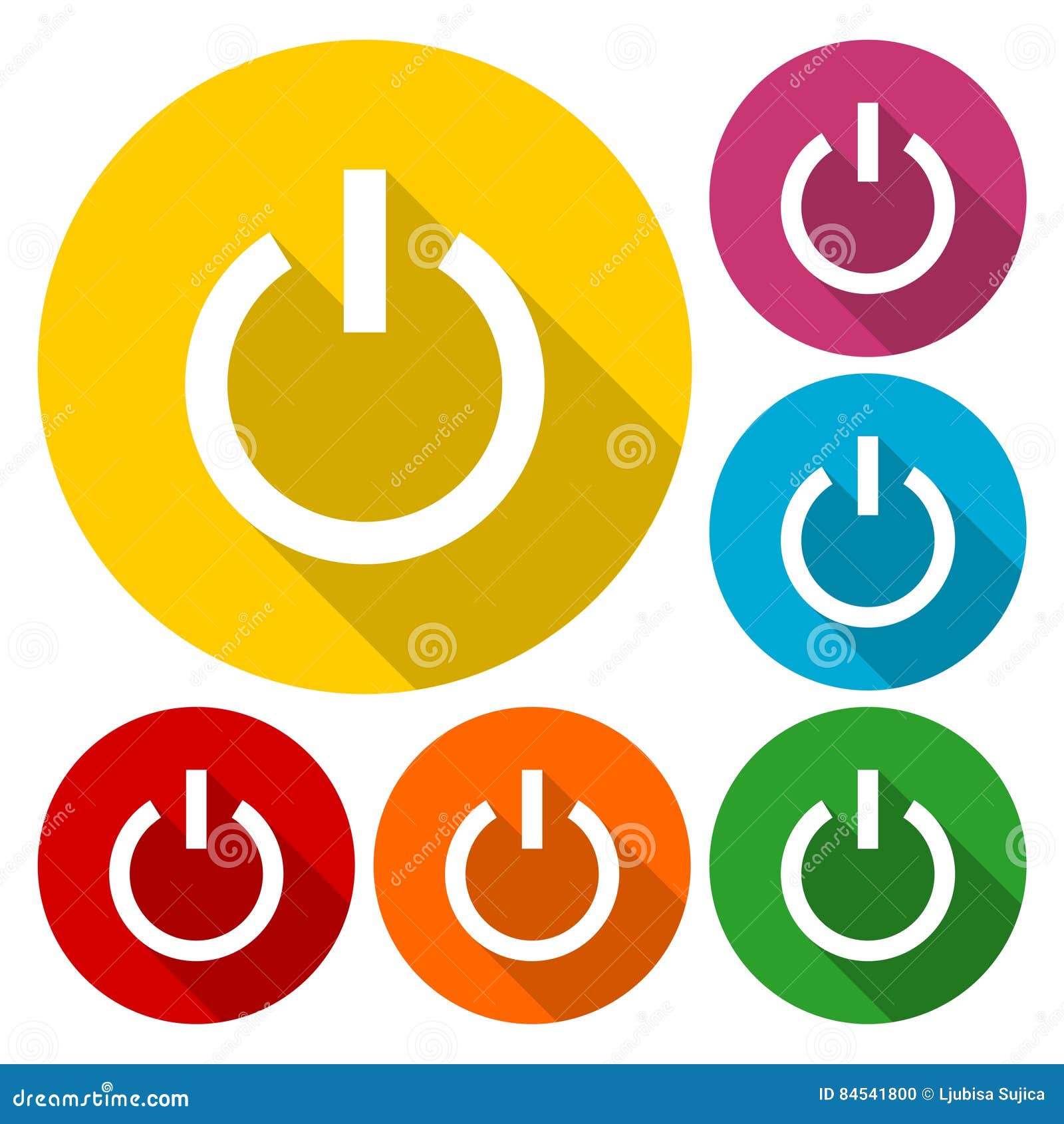 Silueta Del Icono Del Poder - Ejemplo Ilustración del Vector ...