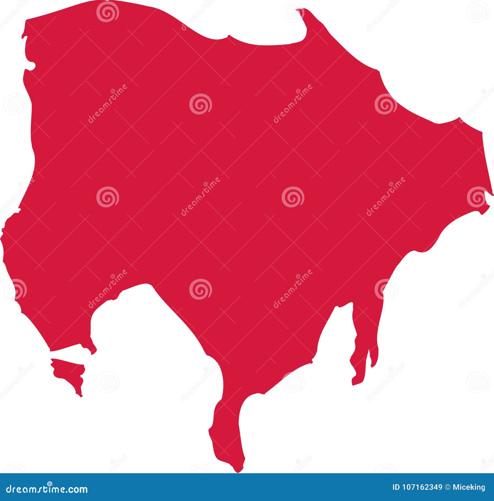 Silueta del mapa de Djerba ilustración del vector. Ilustración de norte ...