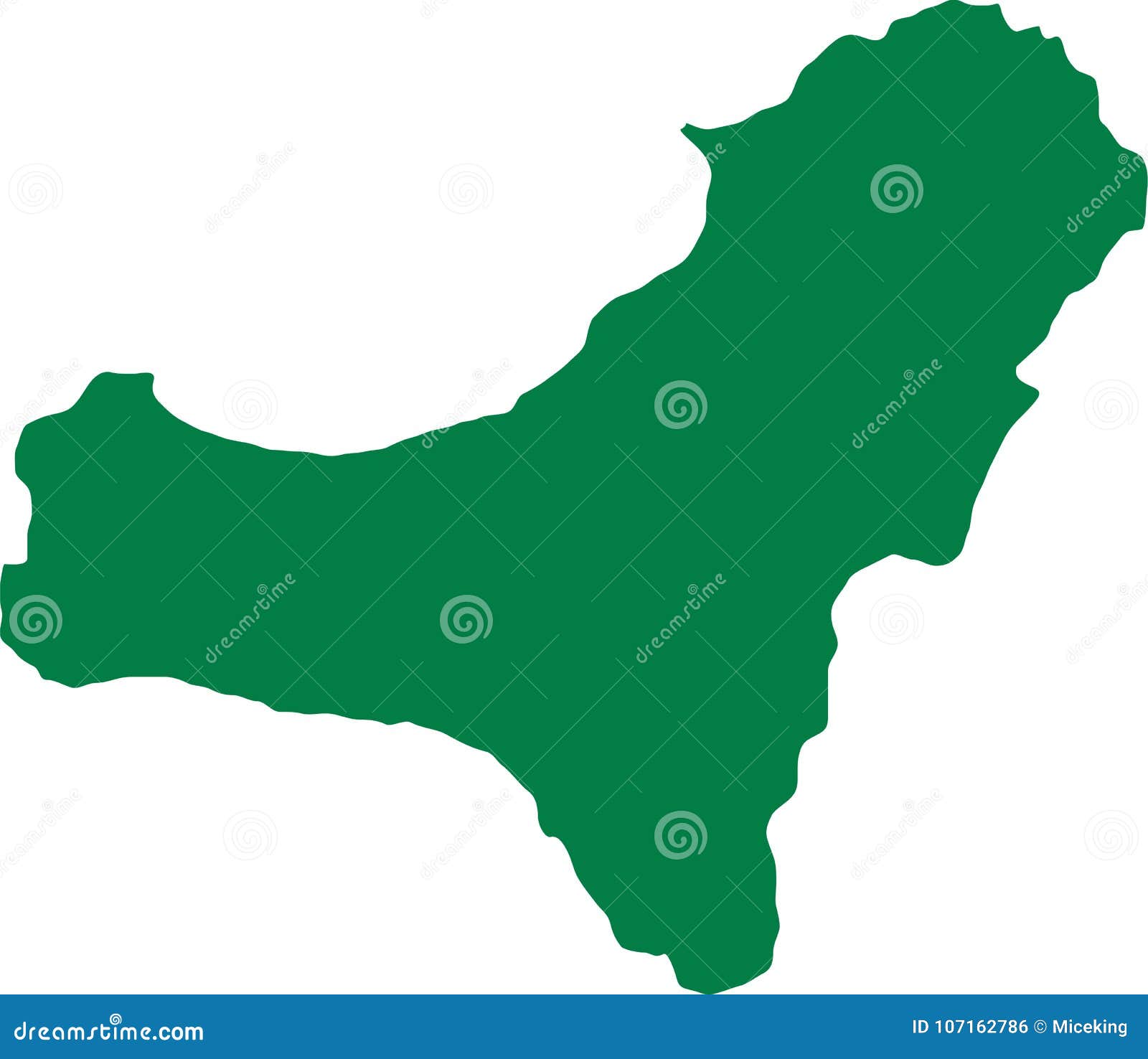 Silueta Del Mapa Del EL Hierro Ilustración del Vector - Ilustración de ...