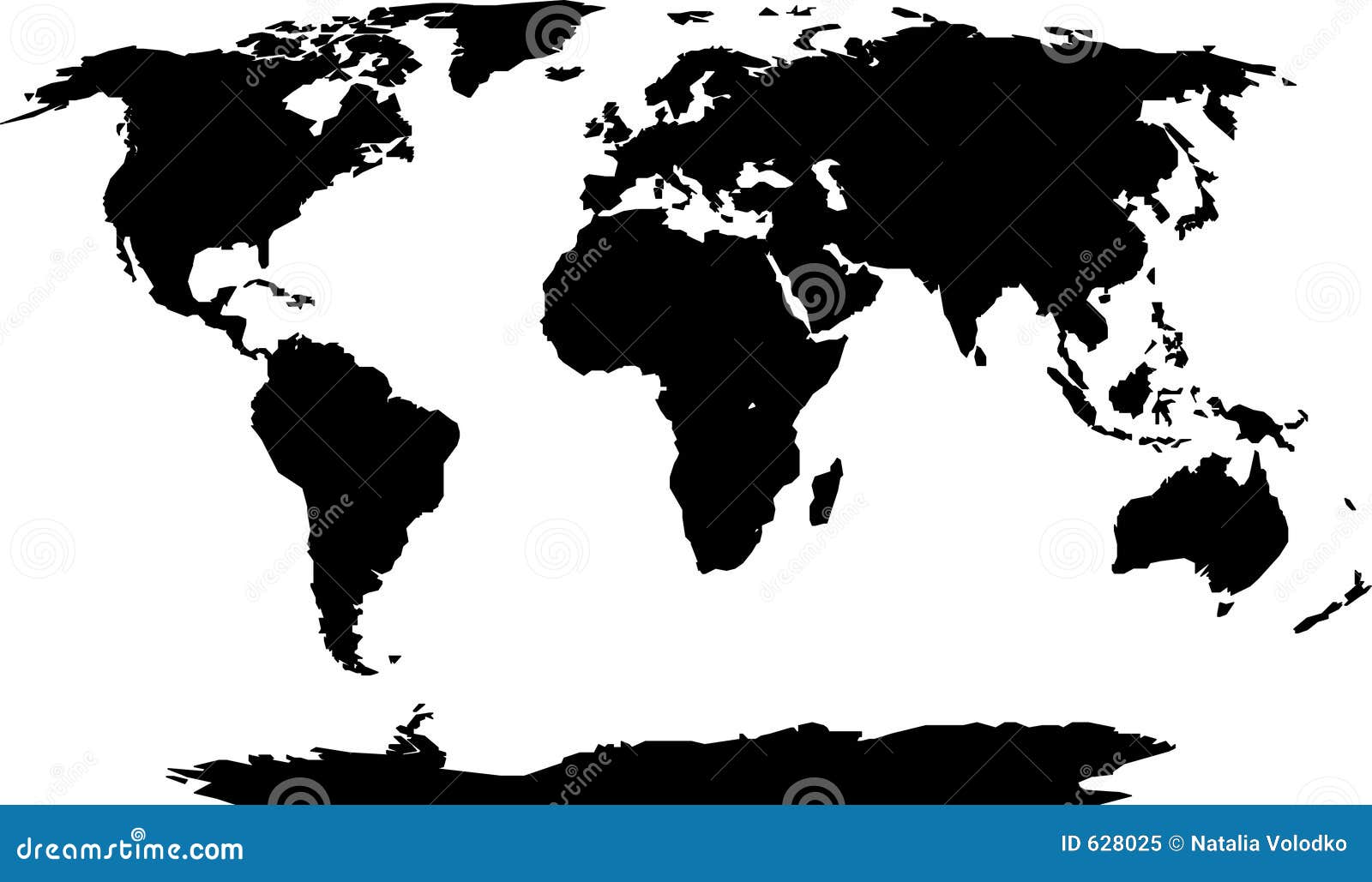 Silueta del mundo stock de ilustración. Ilustración de atlas - 628025