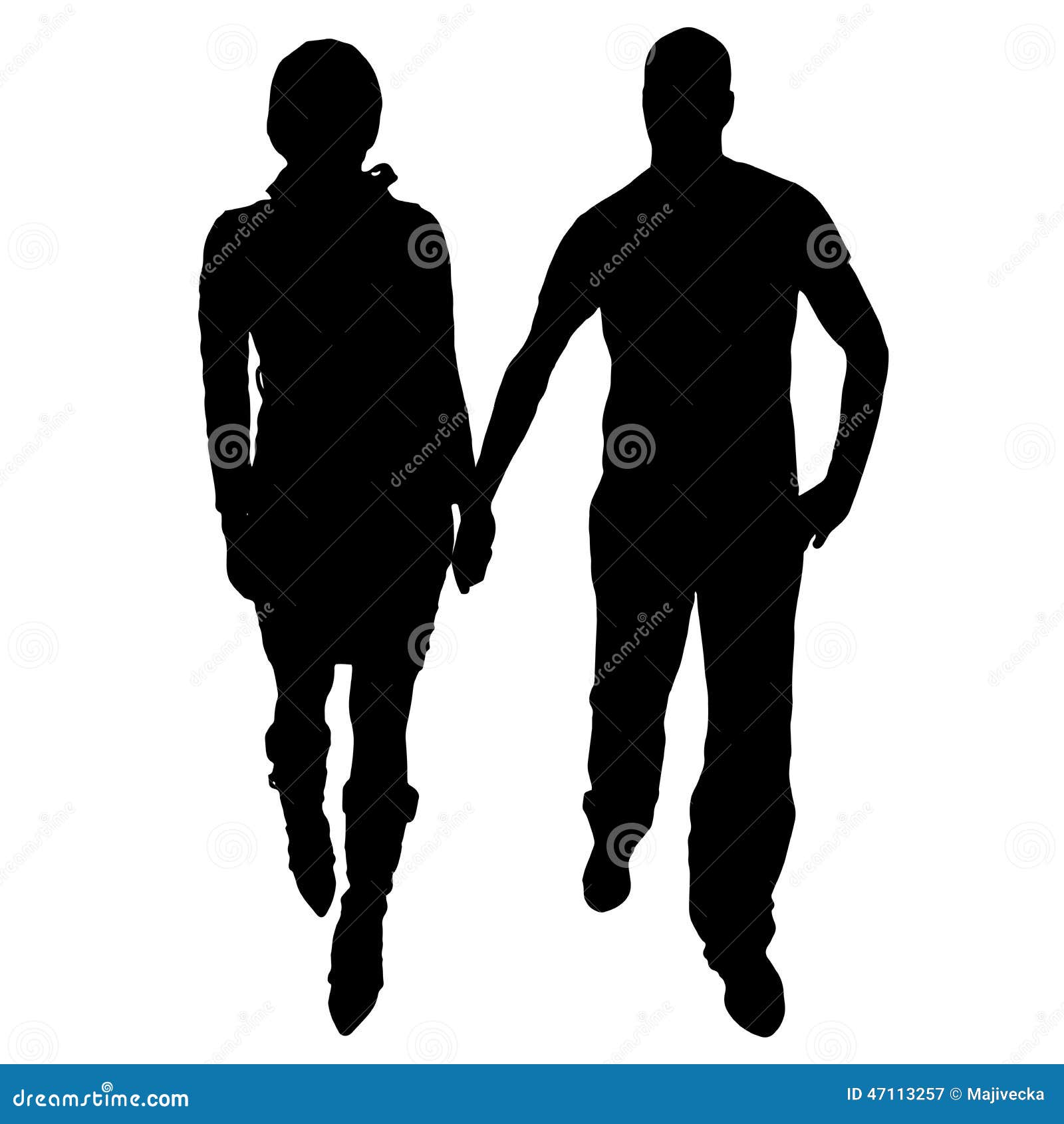 Silueta Del Vector De Pares Ilustración del Vector - Ilustración de ...