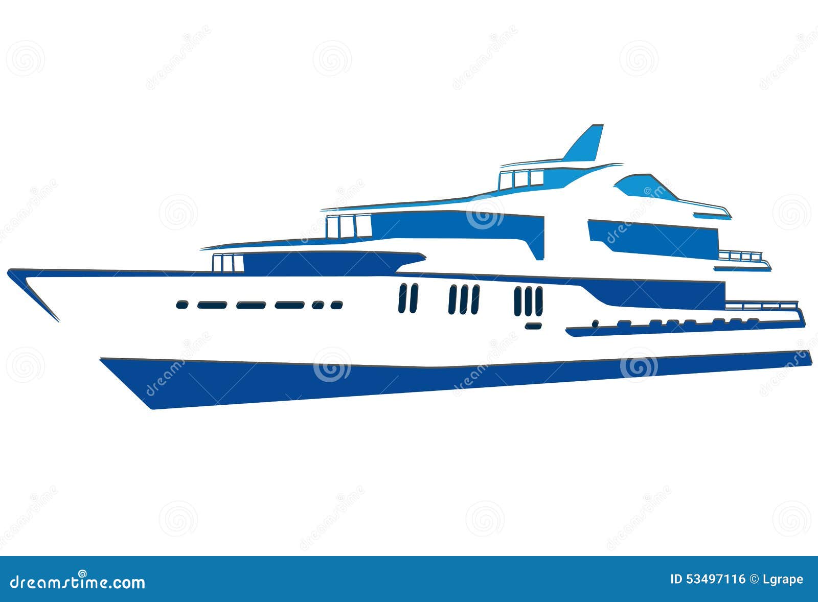 Silueta Del Yate Nave Barco Ilustración del Vector - Ilustración de ...